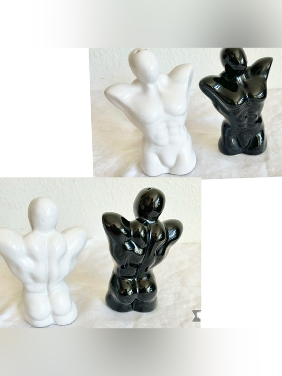 Red vanilla | Kitchen | Red Vanilla Male Body Black White Ceramic ...